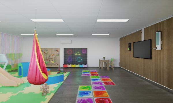 Sala multisensorial para motricidad y estimulación